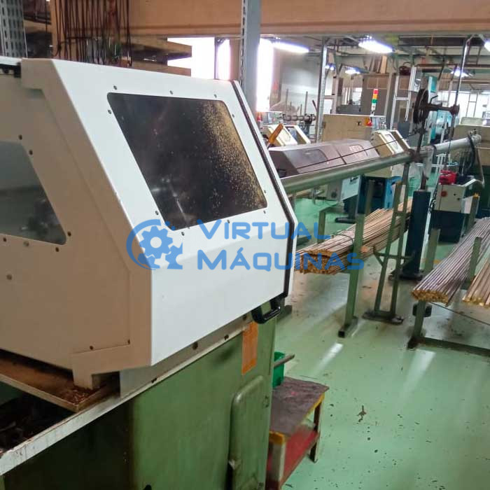 Torno Automático marca Traub mod. A25 com Alimentador de Barras ...