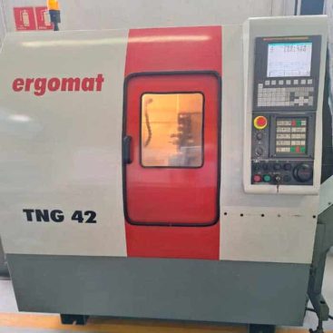 Torno CNC Ergomat TNG 42 com Pinça e Gang Pouco Uso | Virtual Máquinas